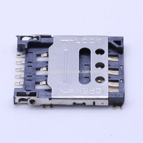 China Nano-SIM card holder clamshell type1.4H 7p mini sim card socket ...