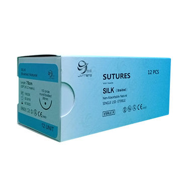 Non-absorbable Braided Natural Sutures Silk (sk) With Needle Or Without ...