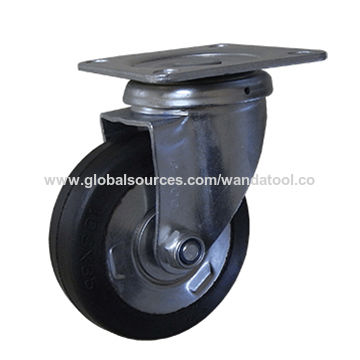 Industrial Caster, Elastic Rubber Wheel Casters, Japanese Wheel Casters ...