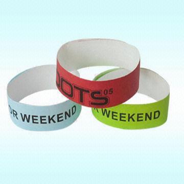 Buy Wholesale China Disposable Wristbands Made Of Tyvek & Disposable ...