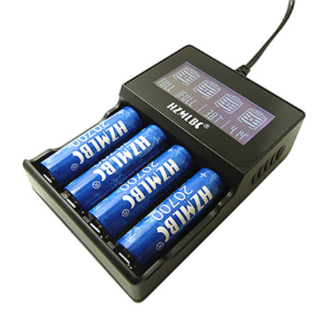 NiMh / NiCd / LiFePO4 / Li-ion battery charger for all cylindrical ...