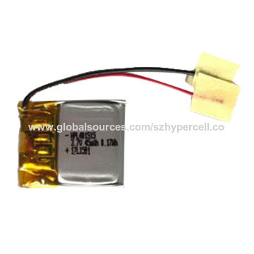 China 45mAh 3.7V super small size polymer battery on Global Sources ...