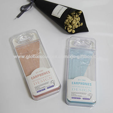China Function custom plastic clear earphone acrylic boxes with PVC ...