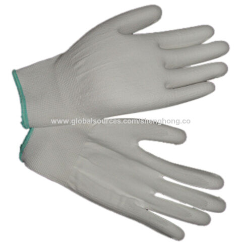 Buy Wholesale China 13 Gauge Polyester Knit Gloves With Polyurethane ...