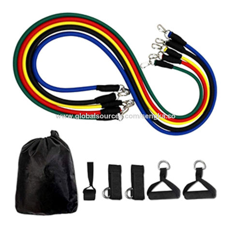 Buy Wholesale China Factory Latex Tubing 11pcs Exercise Band Set ...