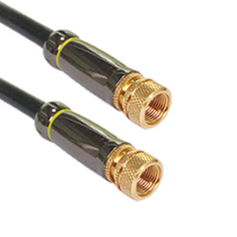 China F Connector Male to Male 3C-2V RG-6 Coaxial Cable, Antenna Cable ...