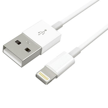 China USB Lightning to USB-A 2.0 Male Cable - 1m - White on Global ...