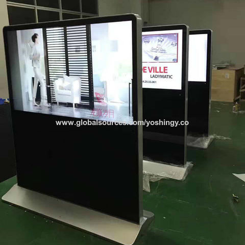 75" indoor advertising machine touch standing kiosk, 75" advertising ...