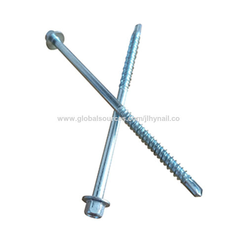 Korean Market , Hex Head Self Drilling Screw, Hi-low Thread, Galvanized ...