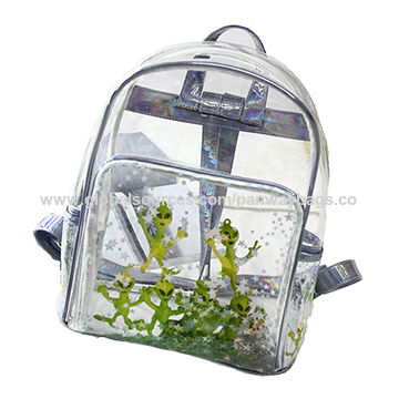 Buy Wholesale China Clear Plastic Transparent Pvc Backpack Bags & Pvc ...
