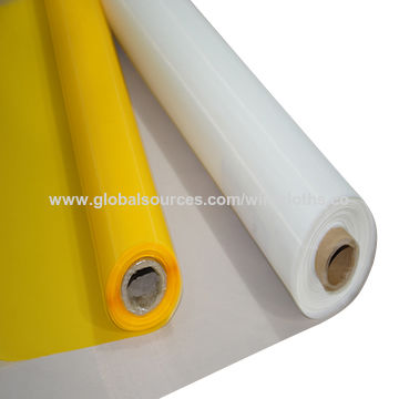 Buy Wholesale China 40t White Yellow Polyester Mesh Fabric Polyester ...