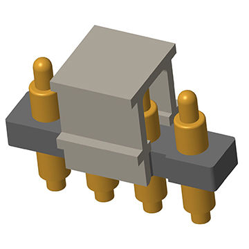 Buy Wholesale China 2.50mm Pitch, 4-pin Spring Probe Single Row Dip ...