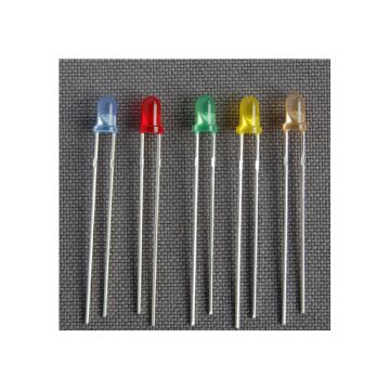 Led Components, 5mm Round Type Flat Ellipse For Car Lighting ...
