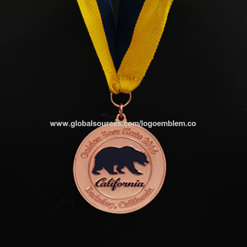 Buy Wholesale China Award Medal Custom Medallion Customized Ribbon ...