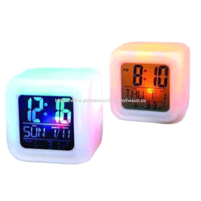 Buy Wholesale China Promotional Lcd Desk Digital Clocks, Various Colors ...