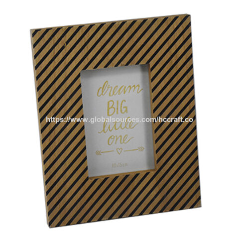 Bulk Buy China Wholesale Black Stripe Pattern Wooden Photo Frame For ...