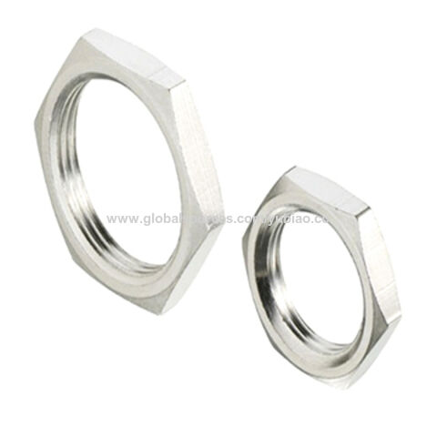 Custom hex shape brass steel aluminum check nut, screw nut, bolt and ...