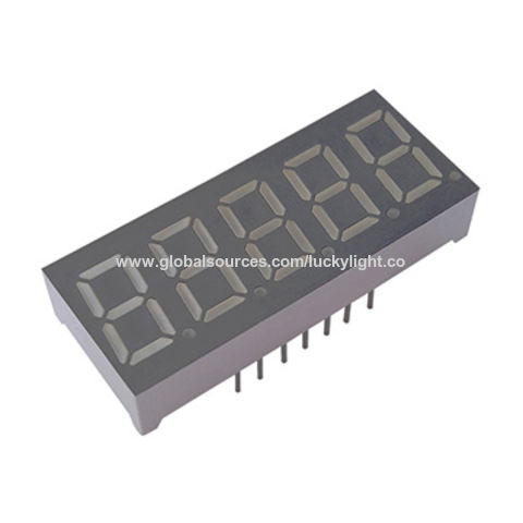 0.40 inch Blue Quintuple Digit 7-segment LED Display, 7 segment LED ...
