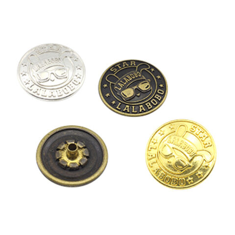 Buy Wholesale China Custom Engaved Logo Metal Snap Button For Garment ...
