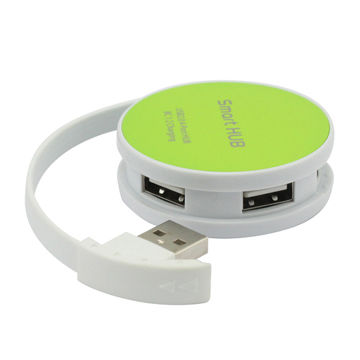 Smart 4-port USB Hubs with BC1.2 Charging, USB 2.0 hubs round usb hub ...