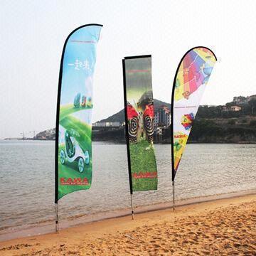 Buy Wholesale China Teardrop Pole/beach Flag Flying Banner Pole In ...