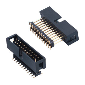 Buy Wholesale China 2.54mm Shroud Box Header, Right Angle, Pa9t Black ...