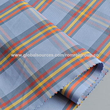 Buy Wholesale China Polyester Yarn Dyed Plaid Fabric & Polyester Yarn ...