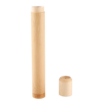 Buy Wholesale China Small Natural Bamboo Tube Case Box Packaging ...