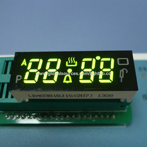Customized super bright green 4-digit 0.38 inch 7 segment LED display ...