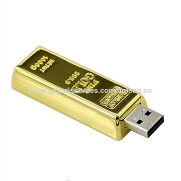 Buy Wholesale China Gold Bar Usb 2.0 Flash Pendrive Stick Real Capacity ...