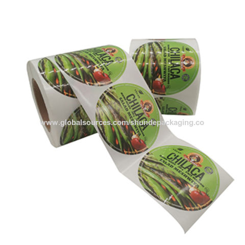 Buy Wholesale China Custom Printed Round Waterproof Vinyl Adhesive ...