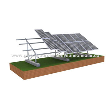 Solar Aluminum Mounting System For Concrete Foundation Al 6005 Ground ...