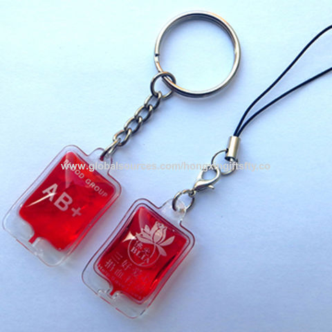 Buy Wholesale China Blood Type Keychain Souvenir For Blood Donor ...
