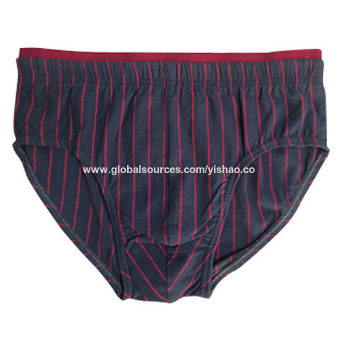 Buy Wholesale China Men's Brief In Yarn Dying Style (y/d)， Oekotex-100 ...
