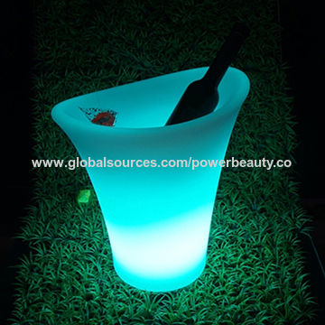 Buy Wholesale China Led Ice Bucket Colour Changing For Wine Bars & Led ...