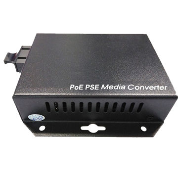 China Wall-mounted 10/100/1000Mbps Gigabit Ethernet PoE-PSE Fiber Media ...