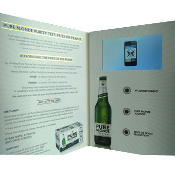 Digital Video Brochure Card For Product Presentation And Demonstration ...