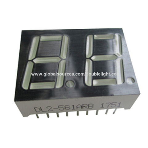 2 Digit 7 Segment Led Display 0.56 Inch Super Bright Red Led Screen ...