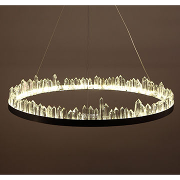 Buy Wholesale China Modern Led Crystal Circle Pendant Lamp Light ...