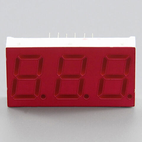 Buy Wholesale China Red Common Anode Three-digit 7-segment Led Display & Led Display Screen,7 ...