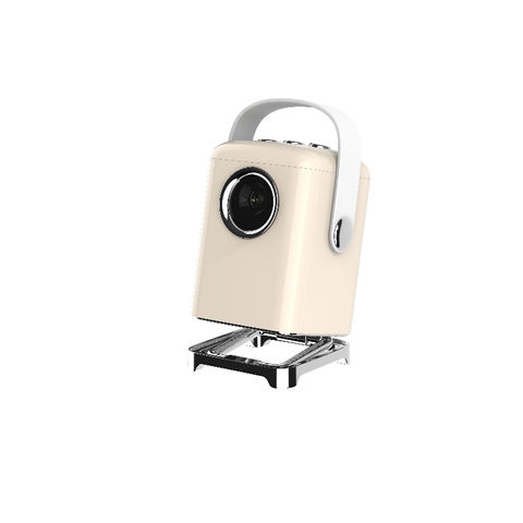 Liftable Base Mini projector, 360° Projection with Stereo Speaker ...