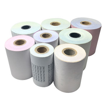 China 76*76mm 2 ply Carbonless Paper Rolls Cashier Paper Till Rolls For ...
