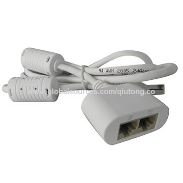 Buy Wholesale China Dual-rj45f To Rj45m Cat5e Cable & Dual-rj45f To ...