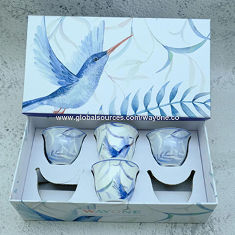 Buy Wholesale China Turkish Arabic Coffee Cups Gawa Set Of 12 In Gold ...