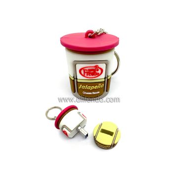 Buy Wholesale China Custom Food Packing Jar Pot Shape Promotional Usb ...