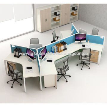 China High-quality employee office workstation with partition on Global ...