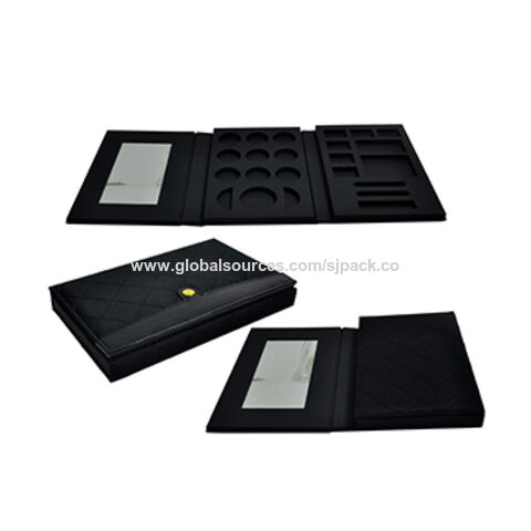 Buy Wholesale China Black Empty Foldable Compact Powder Case & Empty ...