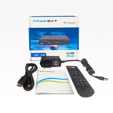 DVB t2 satellite receiver with AC-3 1080HD Freesat V7 terrestrial ...