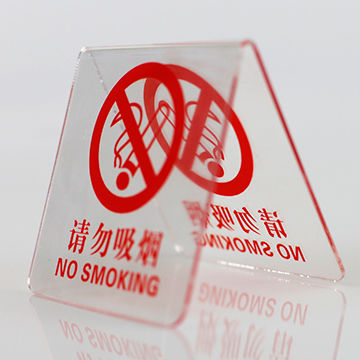 Buy Wholesale China High Quality No Smoking Welcome Acrylic Caution ...