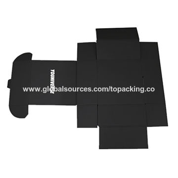 Buy Wholesale China Custom Printing Black Matte Cardboard Corrugated ...